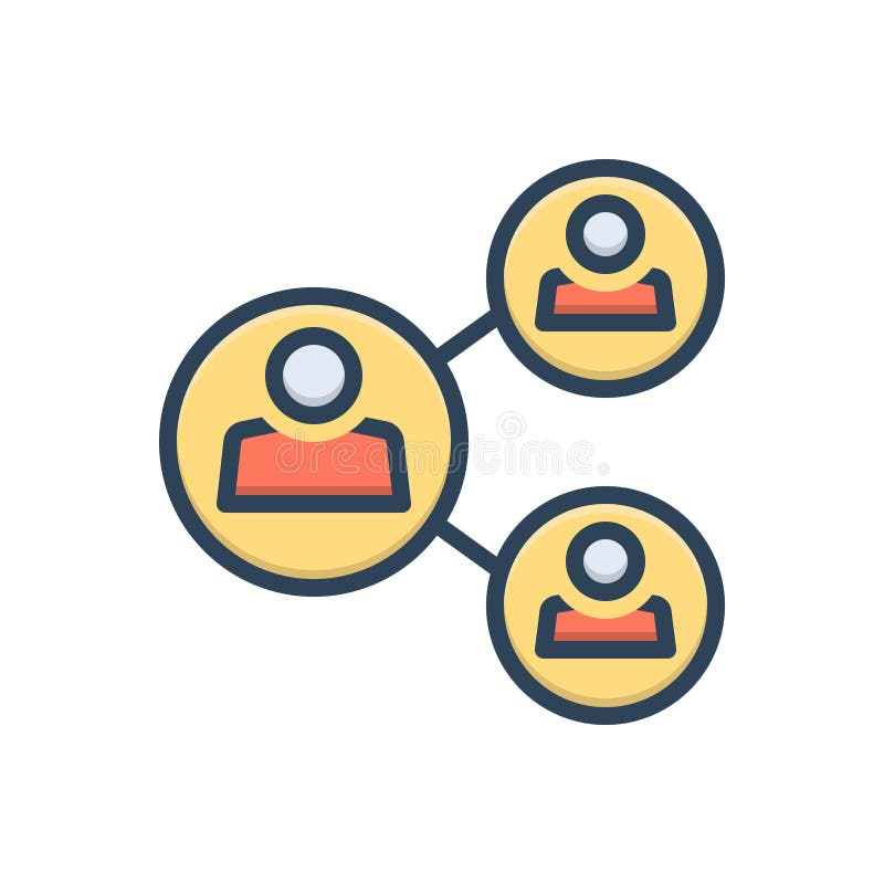 Color Illustration Icon for Social, Societal and Community Stock Vector ...