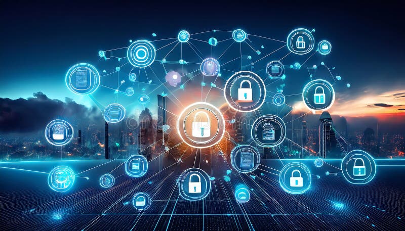 Social Icon Technology Concept and Cloud Data Security Stock ... Social Icon Technology Concept and Cloud Data Security Stock ...