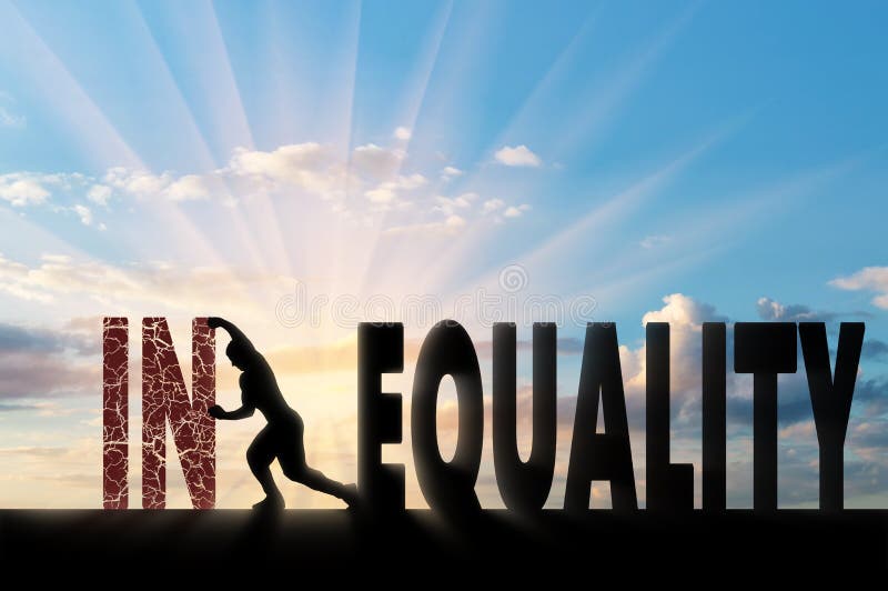 Social Inequality between Women and Men Stock Image - Image of steps ...