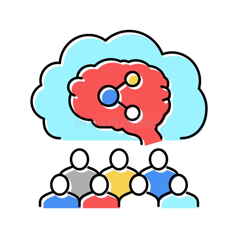Social Intelligence Color Icon Vector Illustration Stock Vector ...