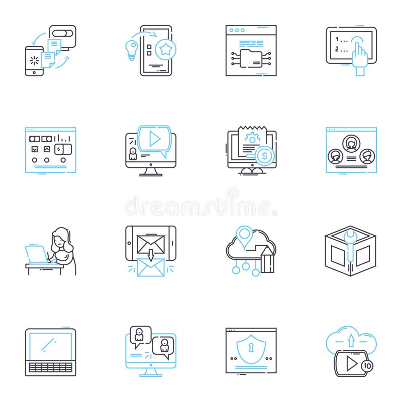 Social Intelligence Linear Icons Set. Empathy, Understanding ...