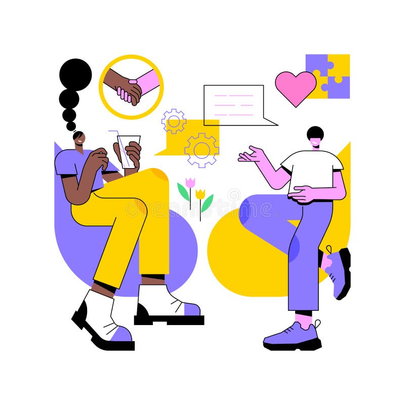 Social Interaction Skills Abstract Concept Vector Illustration. Stock ...