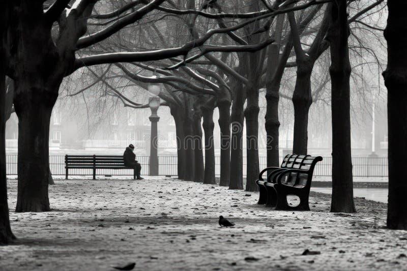 Social Isolation - Generative AI Stock Illustration - Illustration of ...