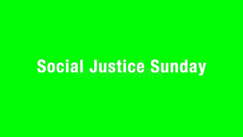 Social Justice Sunday Text Green Screen Animated Video Stock Footage ...
