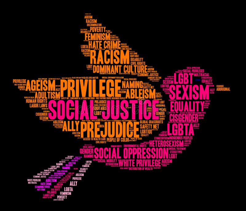 Social Justice Word Cloud editorial stock photo. Illustration of ...