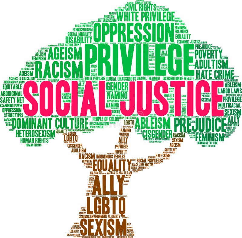 Social Justice Word Cloud stock vector. Illustration of indigenous ...