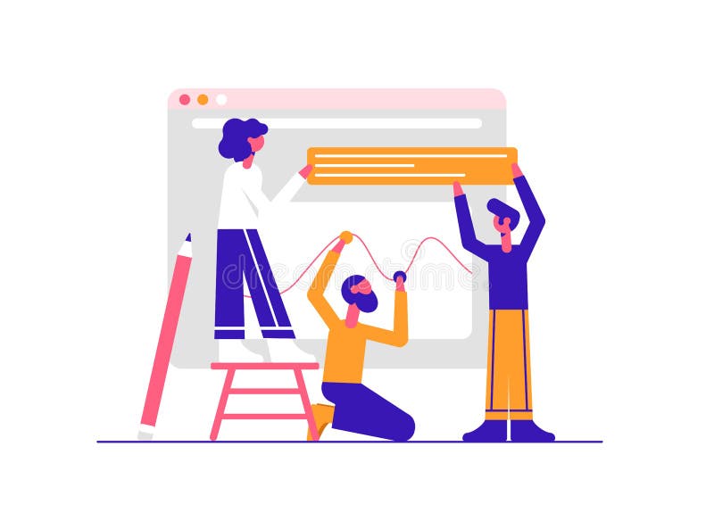 Social Media Concept. Modern Vector Minimalistic Illustration ...