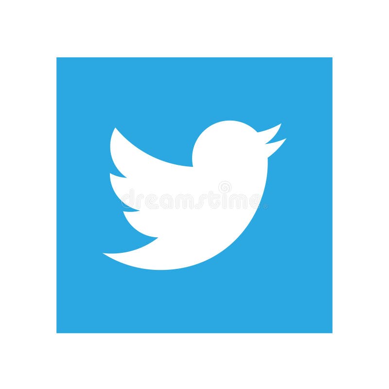 Squared Colored Edges Twitter Logo Icon. Editorial Photography ...