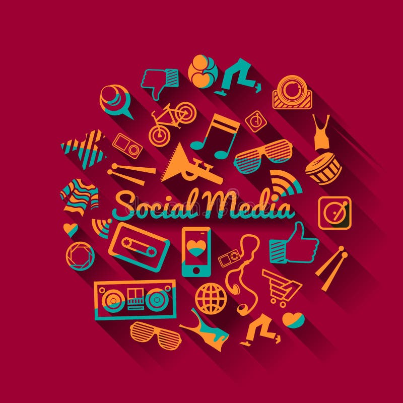 Social Media Abstract Vector Illustration Stock Vector - Illustration ...