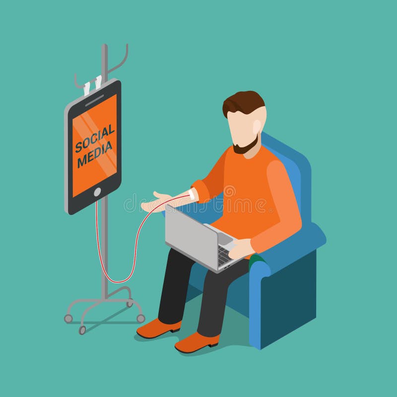 Technology Addiction Concept Metaphor Stock Illustrations – 338 ...