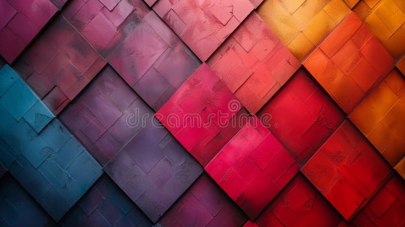 Social Media and Advertisement Background with Colorful Square Patterns ...