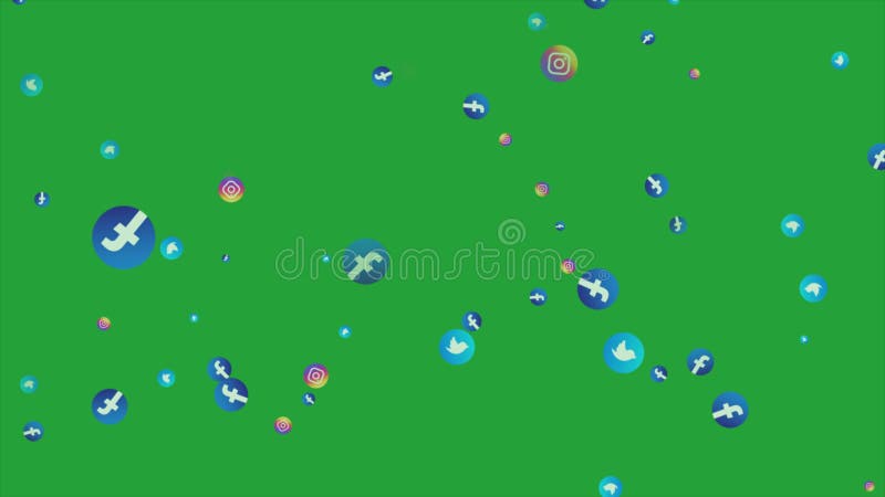 Social Media Animated Icon, Social Media Live Style Animated Icon Stock ...