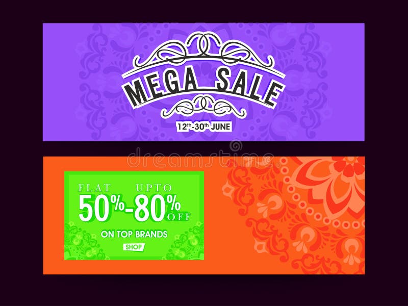 Social Media Banner or Header Design Set with Special Offer for Sale ...