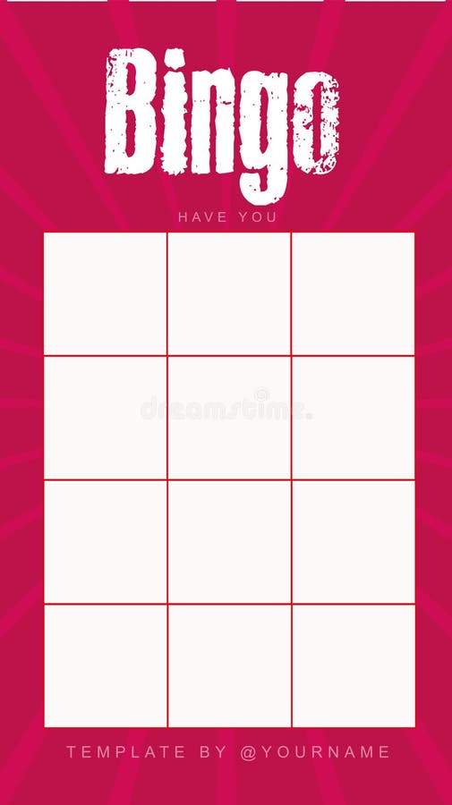 Bingo Vertical Stock Illustrations – 62 Bingo Vertical Stock ...