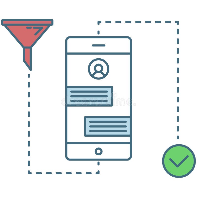 Social Media Bot, Messenger Chatbot, Auto-reply Software Icon Stock ...