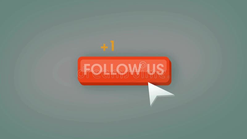 Social Media Button Click and Notification Bell Animation. Stock Video ...