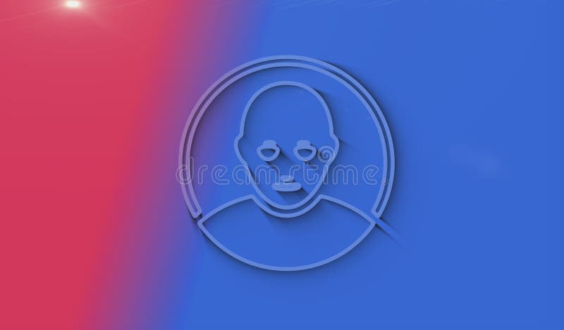 Social Media Chat and Artificial Intelligence Symbol 3d with Shadow ...