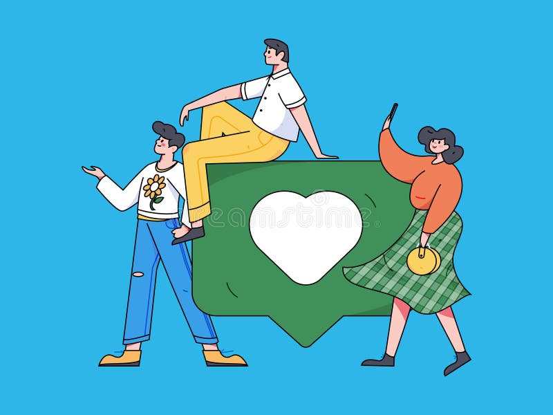 Social Media Comments Flat People Vector Concept Stock Vector ...