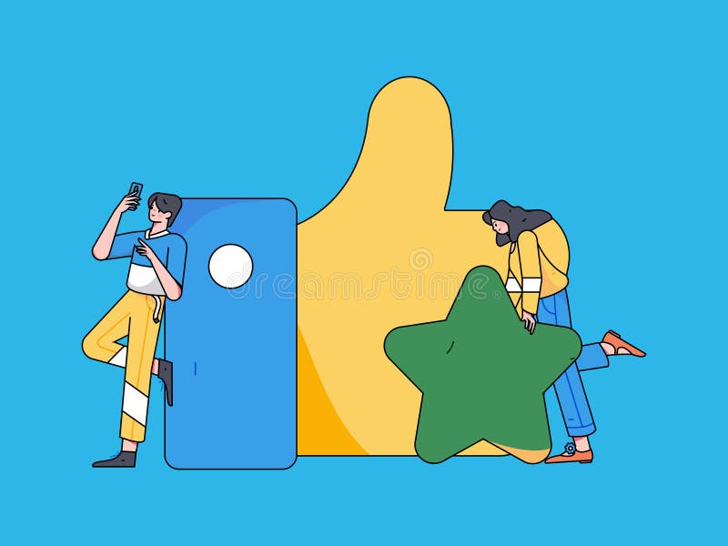 Social Media Comments Flat People Vector Concept Stock Vector ...