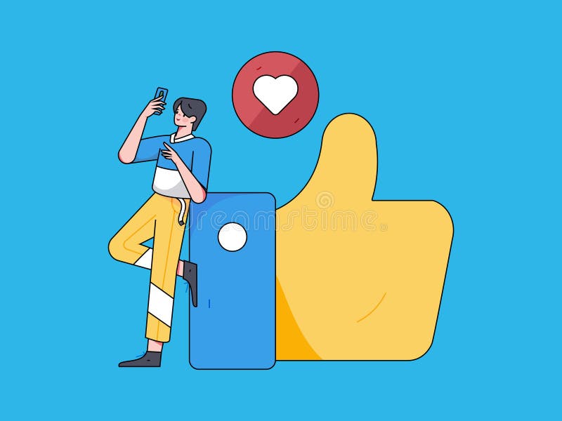 Social Media Comments Flat People Vector Concept Stock Vector ...