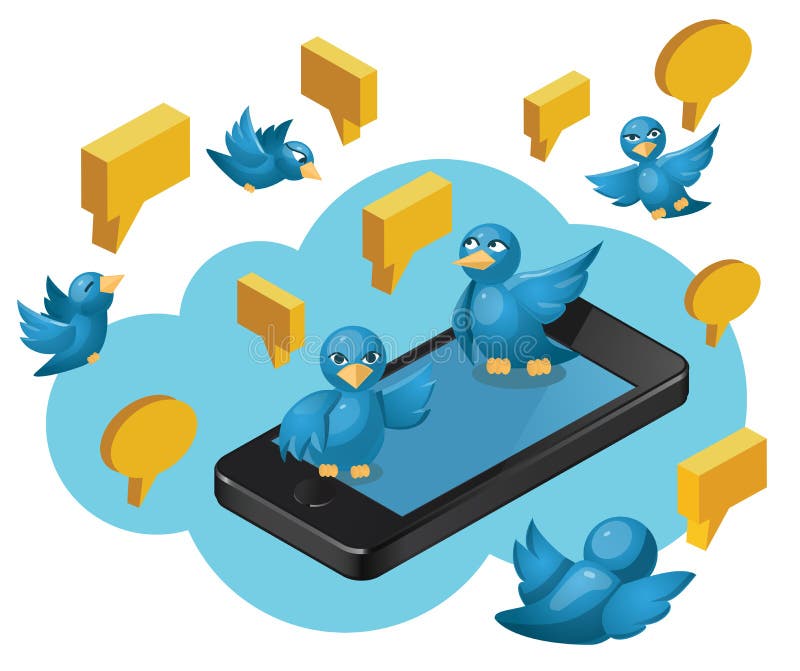 Birds Communication Stock Illustrations – 3,005 Birds Communication ...