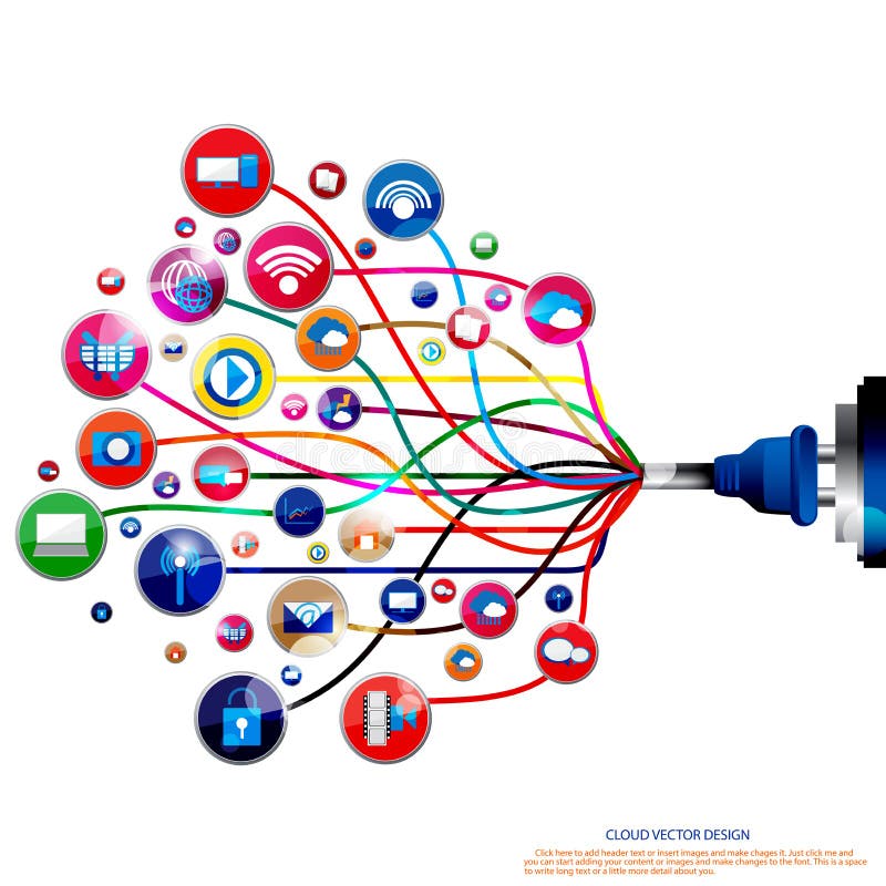 Social Media Communication Design Stock Vector - Illustration of globe ...