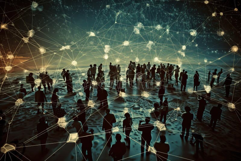 Social Media Communication Link, Virtual Reality, Global ...