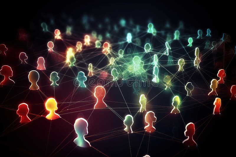 Social Media Communication Link, Virtual Reality, Global ...