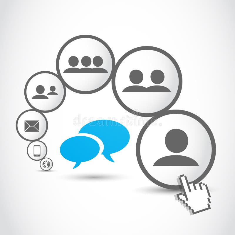 Media and Communication Icons Stock Vector - Illustration of newspaper ...