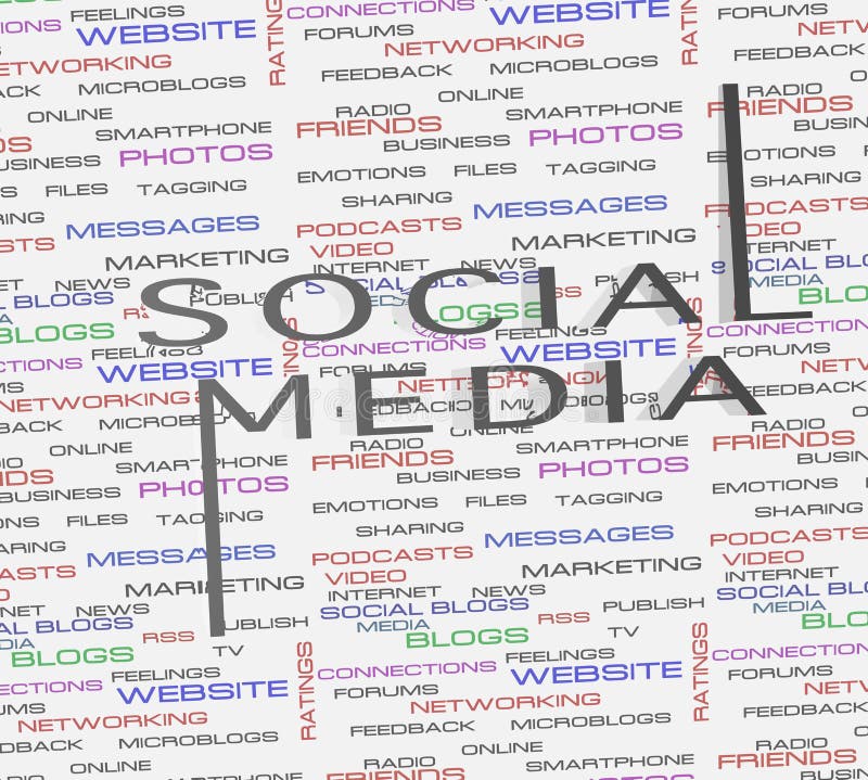 Social media concept stock illustration. Illustration of concept - 23732629