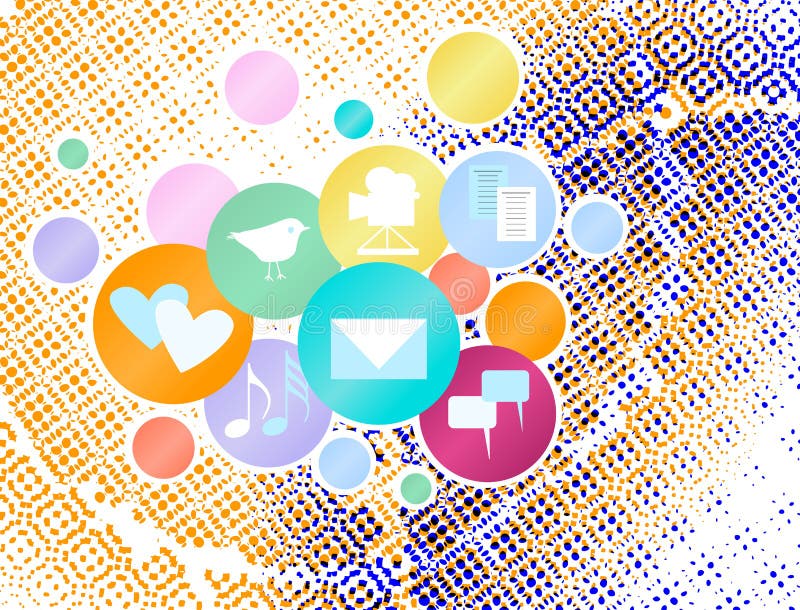 Social media concept stock vector. Illustration of information - 29358719