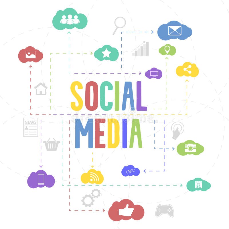 Social media concept. stock vector. Illustration of concept - 71168631