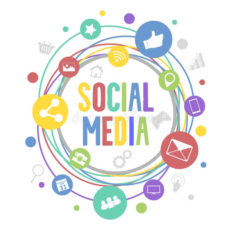 Social Media Circle Stock Illustrations – 65,919 Social Media Circle ...