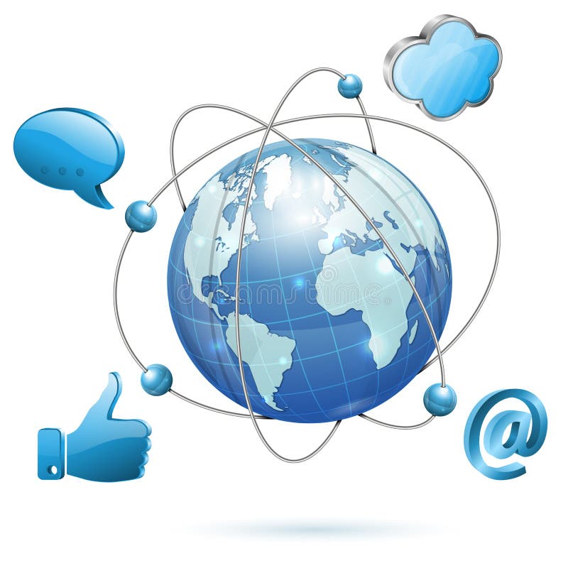 Concept of Social Network. Forum or Chat Bubble Speech Stock ...