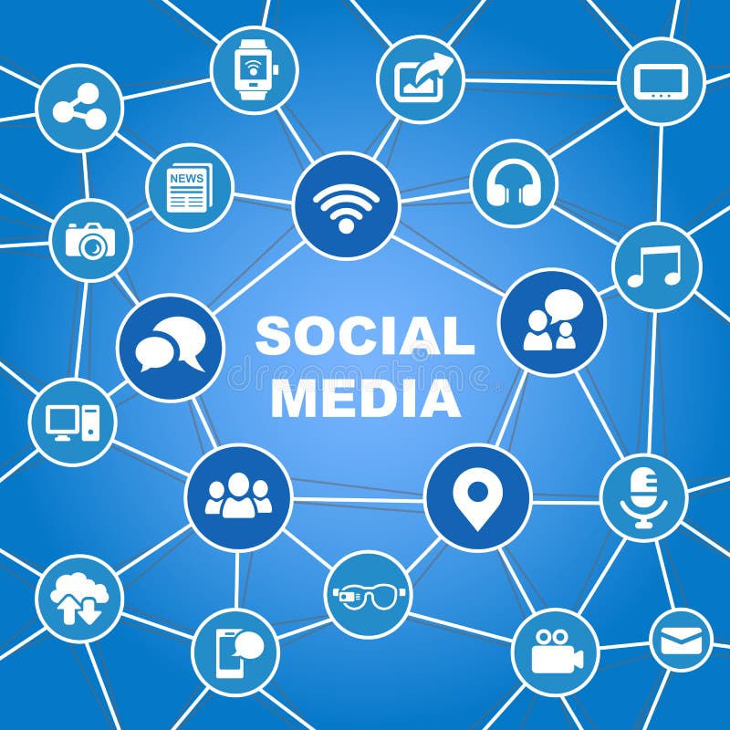 Social media concept stock vector. Illustration of computing - 51811807