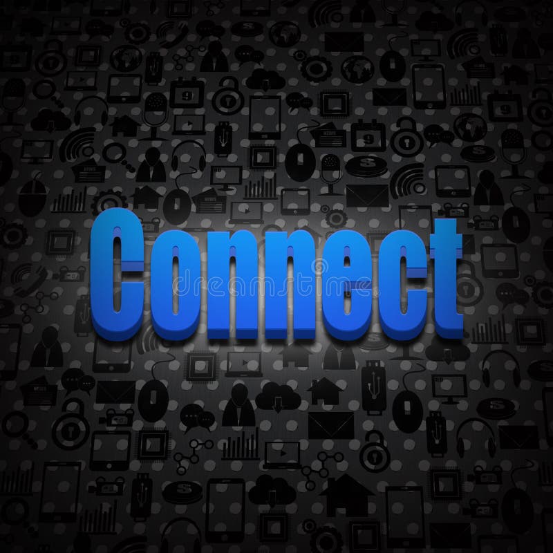 Social Media Concept Text Connect on Social Background Stock ...