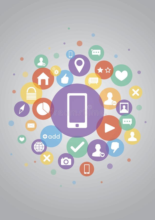 Social Media Concept. Vector Illustration Decorative Design Stock ...