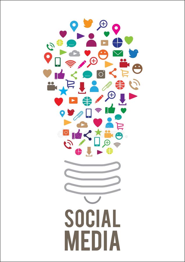 Social Media Concept. Vector Illustration Decorative Design Stock ...