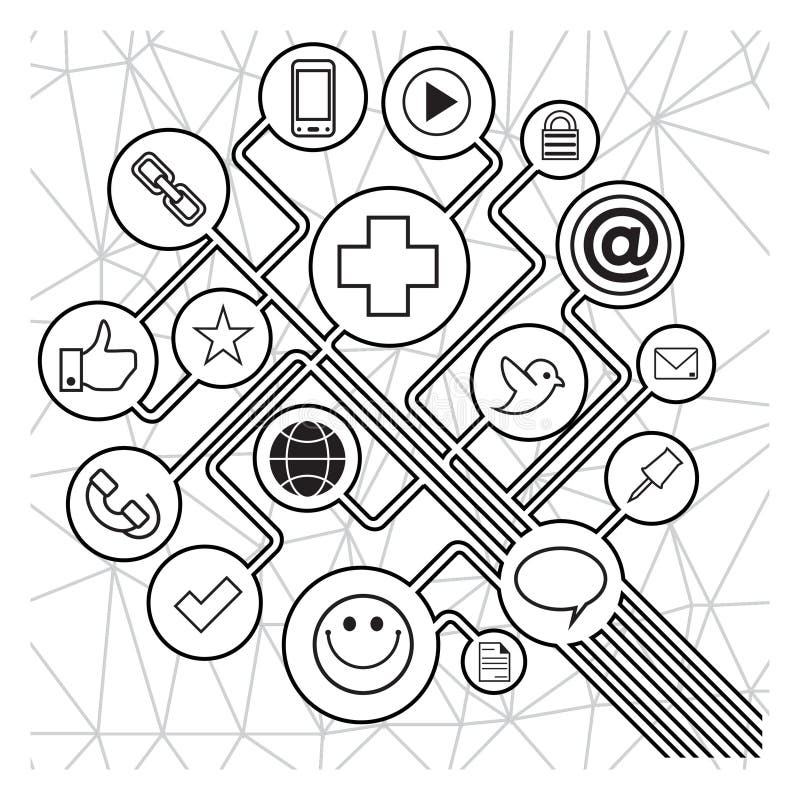 Social Media Concept. Vector Illustration Decorative Design Stock ...