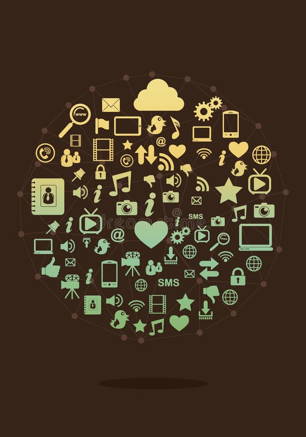 Social Media Concept. Vector Illustration Decorative Design Stock ...