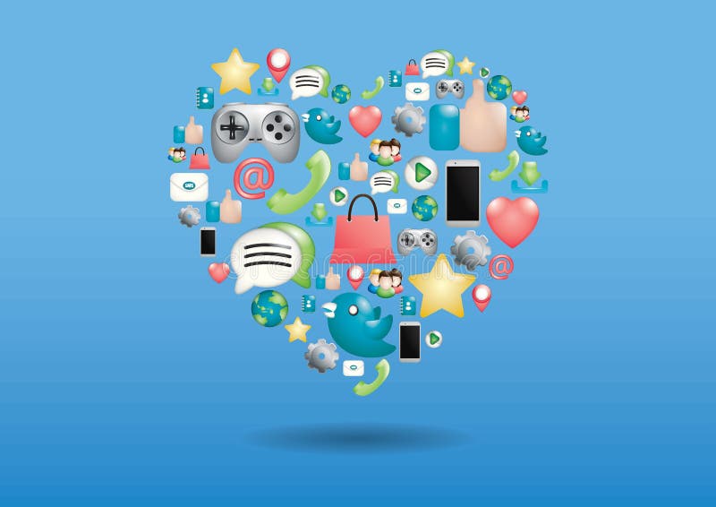 Social Media Concept. Vector Illustration Decorative Design Stock ...