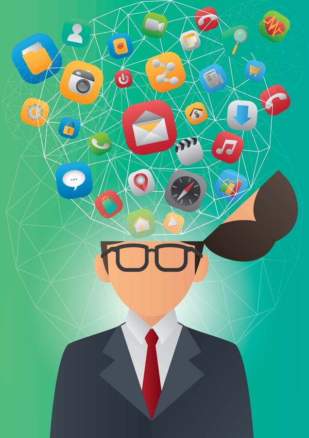 Social Media Concept. Vector Illustration Decorative Design Stock ...