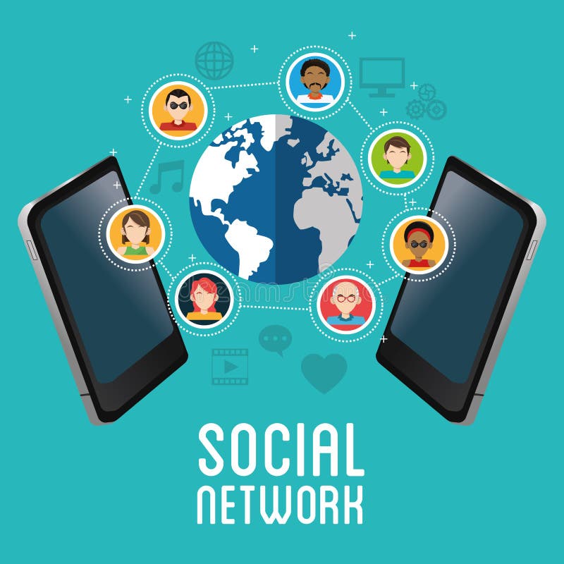 Social Media Design. Gadget Icon. Multimedia Illustration Stock Vector ...