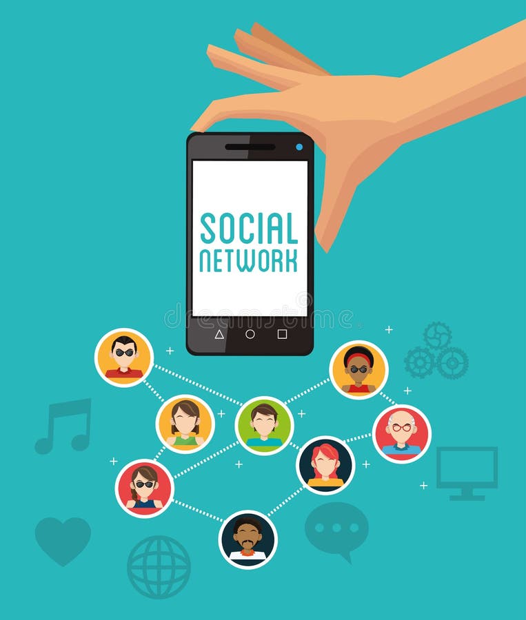 Social Media Design. Gadget Icon. Multimedia Illustration Stock Vector ...