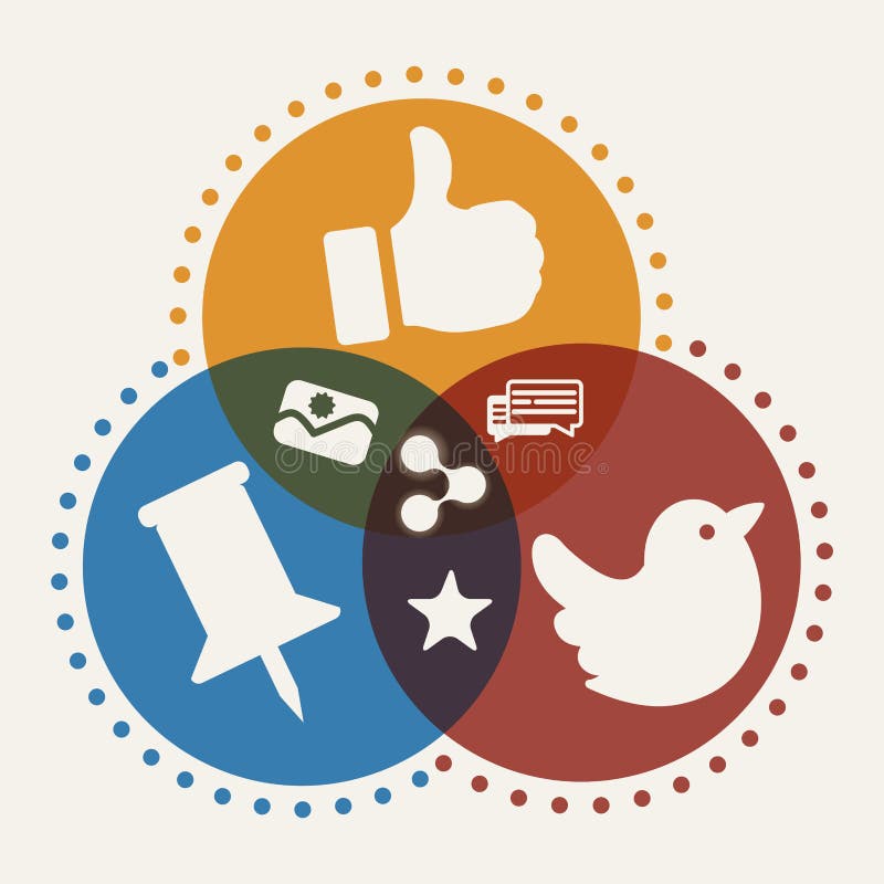 Social media design stock vector. Illustration of concept - 46410381