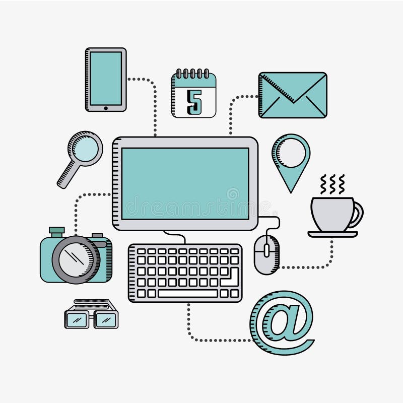 Social media design stock illustration. Illustration of object - 67616531