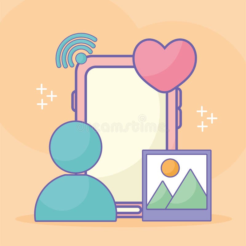 Social media design stock vector. Illustration of tablet - 239946884