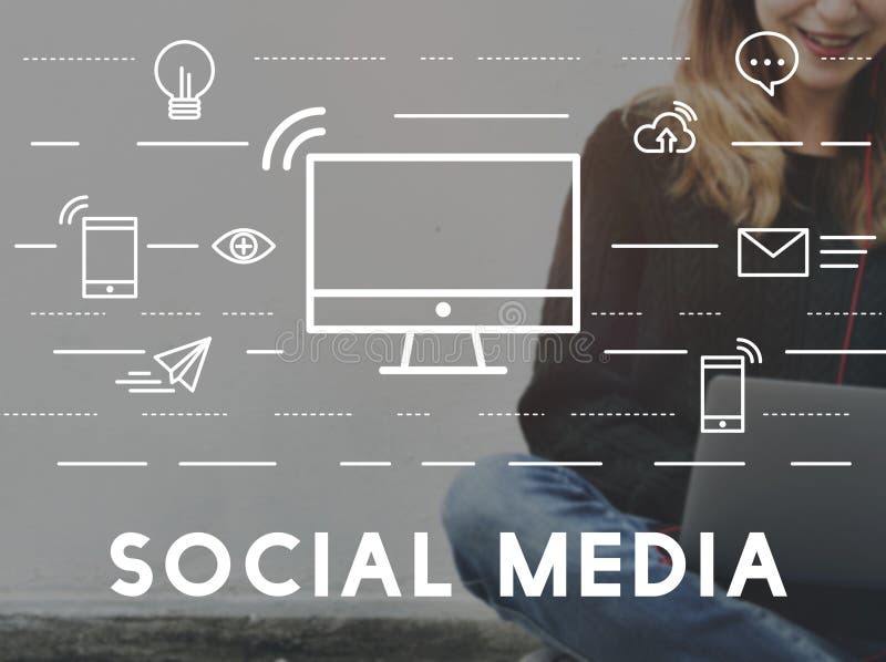 Social Media Devices Communication Connection Concept Stock Image ...