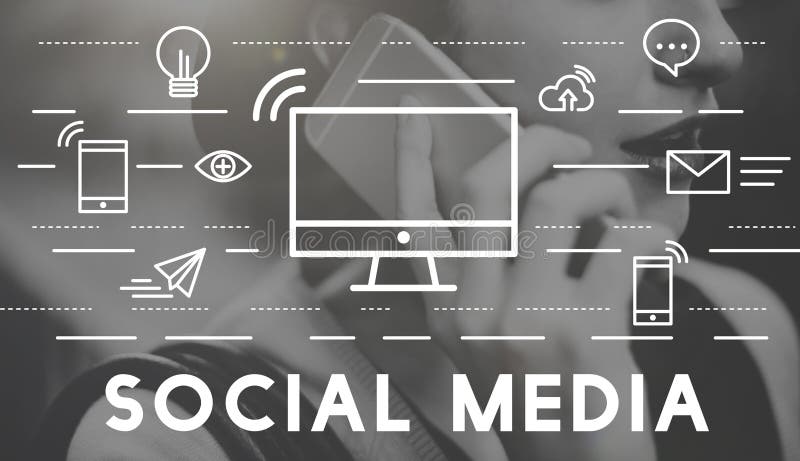 Social Media Devices Communication Connection Concept Stock Image ...