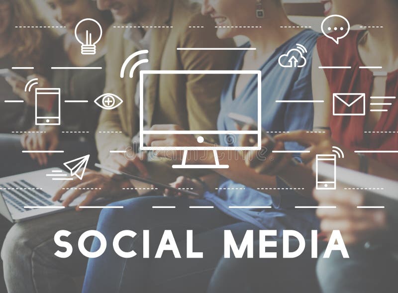 Social Media Devices Communication Connection Concept Stock Image ...
